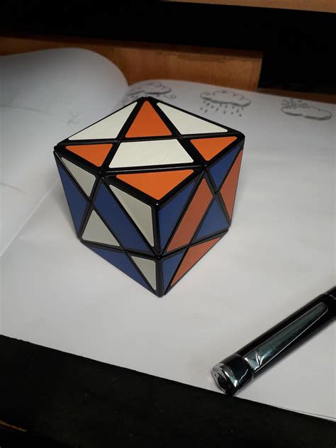 I Made Star Pattern On Angle Axis Cube And Im So Proud Of It Because There Are No Algorithms
