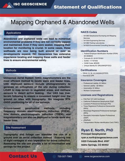 Orphaned And Abandoned Wells Isc Geoscience