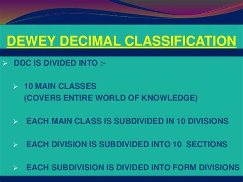An Introduction To Deweys Decimal Classification Ddc