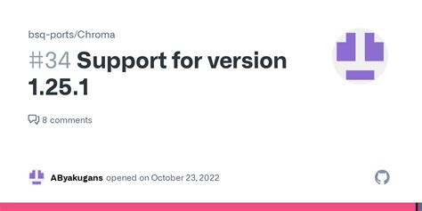 Support For Version 1 25 1 · Issue 34 · Bsq Ports Chroma · Github