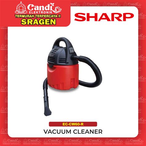 Jual Sharp Vacuum Cleaner Merah Wet And Dry Ec Cw60 R Shopee Indonesia