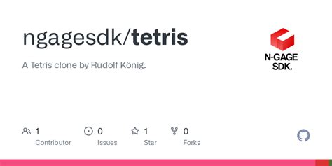 Github Ngagesdk Tetris A Tetris Clone By Rudolf K Nig