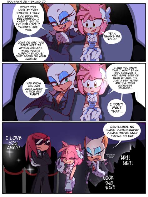 Amy Rose Rouge The Bat And Knuckles The Echidna Sonic Drawn By Kumo Zd Danbooru