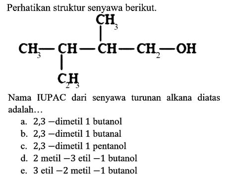 Kumpulan Contoh Soal Alkanol Dan Alkoksi Alkana Kimia Kelas 12