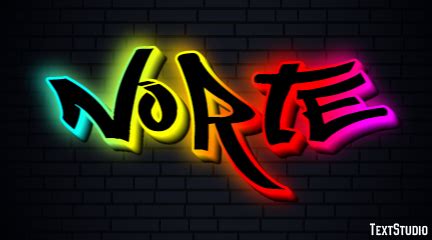 Norte Graffiti Style Text Effect Generator