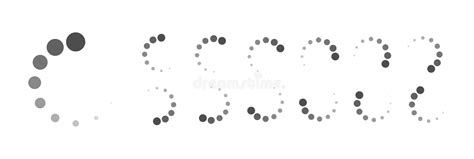 Circular Loading Buffering Icons Vector Stock Illustration