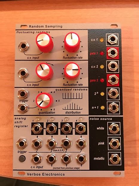 Verbos Electronics Random Sampling 2016 Black Gray Red Reverb