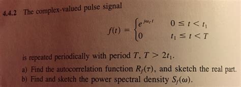 solved a find the autocorrelation function rf t and