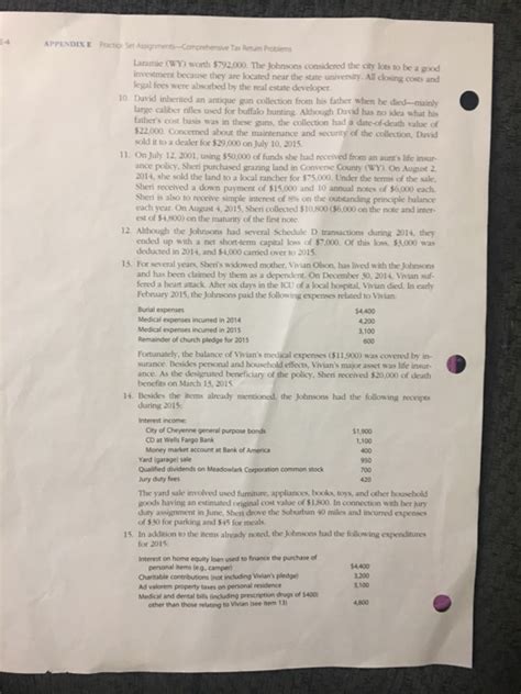 solved practice set assignments comprehensive tax return