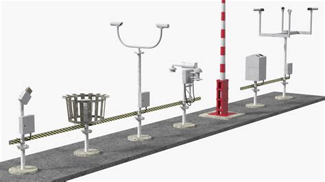 Automated Weather Observation System Awos Set 3d Model 39 3ds Blend C4d Fbx Max Ma Lxo