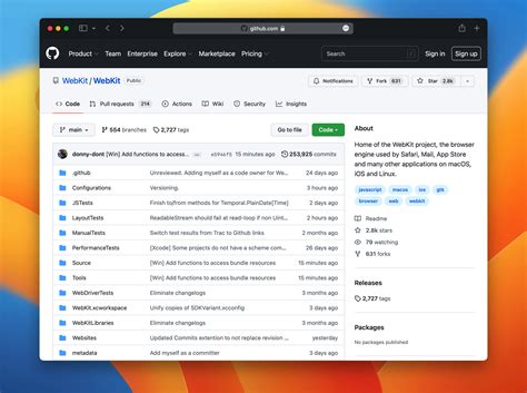 Le Projet Webkit Adopte Pleinement Git Et Github Macgeneration