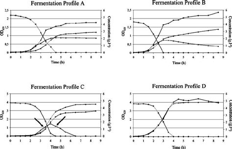 Four Typical Batch Fermentation Profiles As Found Among 49 S Download Scientific Diagram