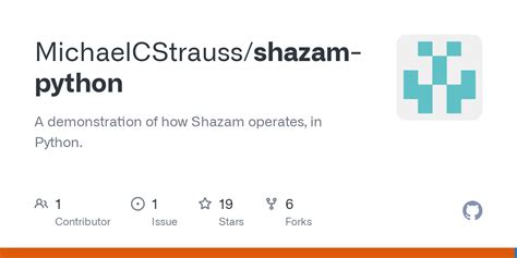 Github Michaelcstraussshazam Python A Demonstration Of How Shazam Operates In Python
