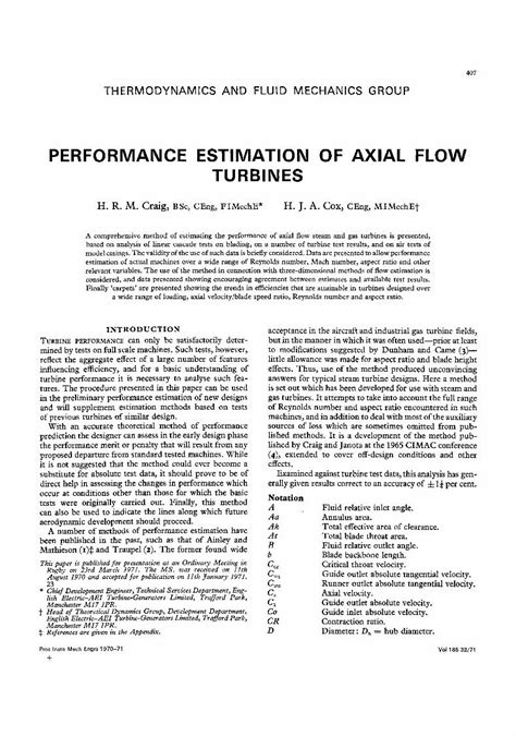 Pdf Performance Estimation Of Axial Flow Turbines Dokumen Tips