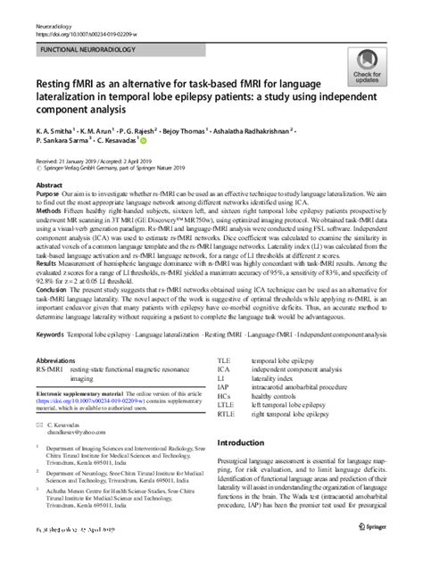 pdf resting fmri as an alternative for task based fmri for language
