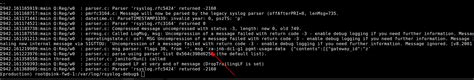 uncompression of a message failed with return code 3 enable debug