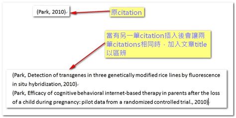 Endnote Output Style修改─区辨相同引注ambiguous Citations 检索课与数据库学术工具应用