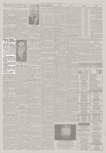 Charles Berwind Led Big Brothers The New York Times