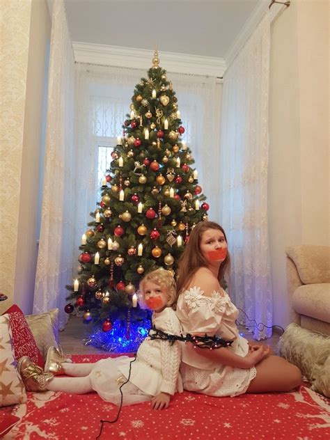 Christmas Ties Funny Christmas Cards Chirstmas Family Christmas Pictures Girl Tied Up