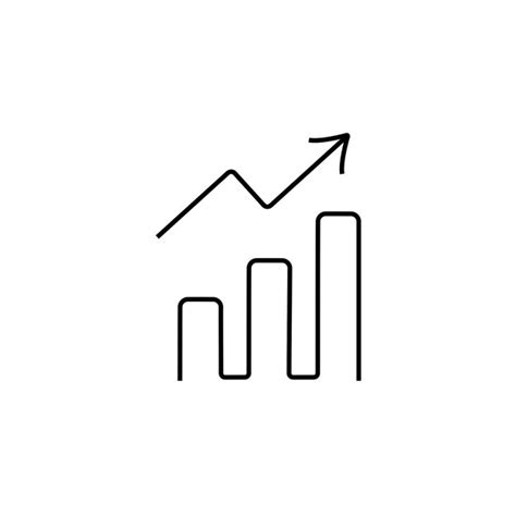 Premium Vector Business Graph Line Vector Icon