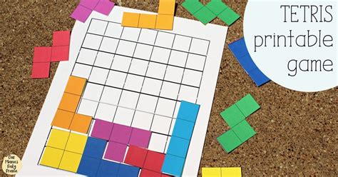 This Tetris Printable Game Will Bring Back Nostalgia For Your Favorite