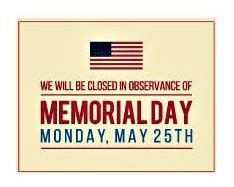Free Closed For Memorial Day Signs Blog