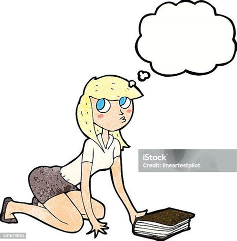 말풍선이 있는 여자아이 집어들기 예약 만화 캐릭터 그리기에 대한 스톡 벡터 아트 및 기타 이미지 그리기 낙서 드로잉