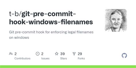 GitHub T B Git Pre Commit Hook Windows Filenames Git Pre Commit Hook For Enforcing Legal