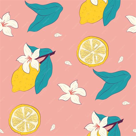 Premium Vector Citrus Pattern
