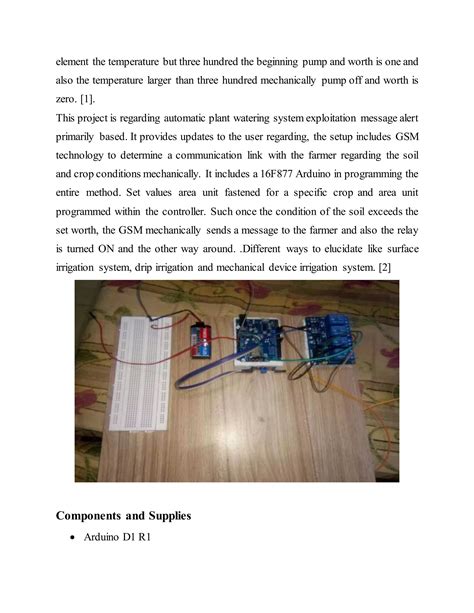 Automatic Plant Watering System PDF
