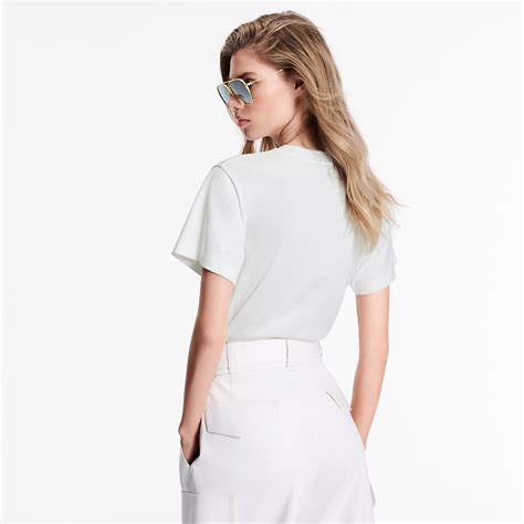 เสื้อยืดลาย Lv Flocked เสื้อผ้า หลุยส์ วิตตอง เว็บไซต์อย่างเป็นทางการประเทศไทย Louis Vuitton