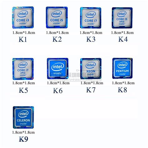 Original 6th Generation Core Cpu Label Sticker Notebook Desktop Phone