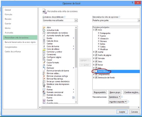 Programar en Excel Activando la Pestaña Desarrollador Programador Blog Aplica Excel Contable