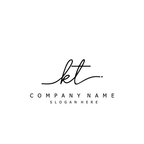 Initial Kt Handwriting Of Signature Logo 21006526 Vector Art At Vecteezy