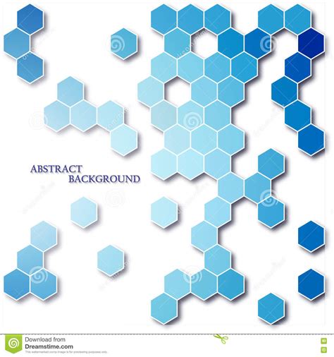 Geometric Hexagon Abstract Vector Background Stock Vector