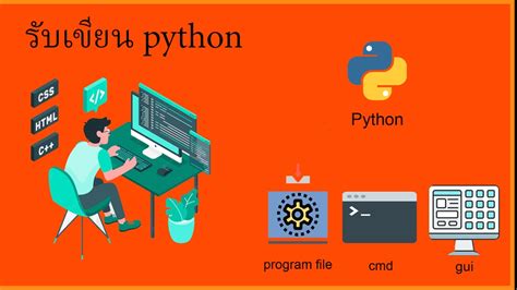 เขียนโปรแกรมภาษา Python ทำงานผ่าน Cmd Exe หรือ Gui
