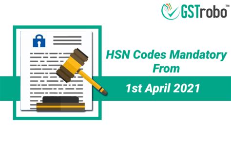 HSN Codes Mandatory From 1st April 2021 Blog