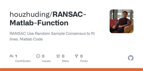 Github Houzhuding Ransac Matlab Function Ransac Use Random Sample Consensus To Fit Lines