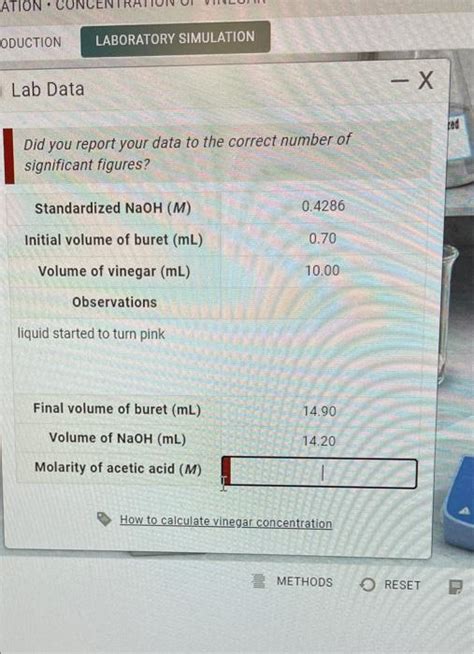 Solved Ation Oduction Laboratory Simulation X Lab Data