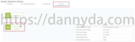 cisco mobility express use web gui to switch primary image backup