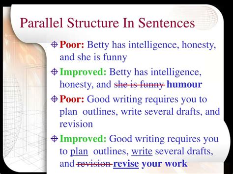 Ppt Parallel Structure Powerpoint Presentation Free Download Id5354