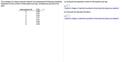 Solved The Manager Of A Large Computer Network Has Developed Chegg Com