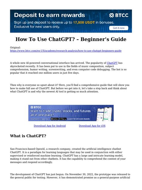 En How To Use Chatgpt Beginners Guide | PDF | Cognition | Software Development