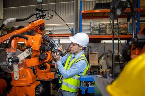 Engineer Or Worker In Intelligent Factory Industrial Engineer Check