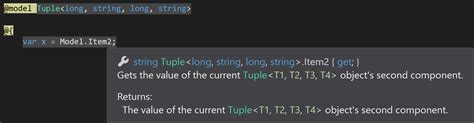 C Net Mvc Partial View Broken When Using 5 Tuple Stack Overflow