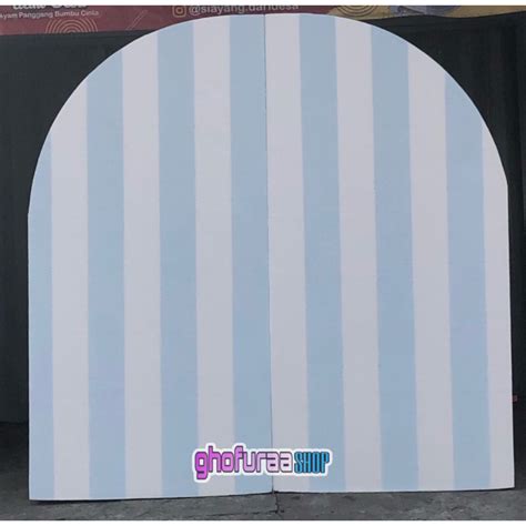 Styrofoam Backdrop Half Circle Oval 2x2 Meters 2 Layers Birthday Decoration Shopee Philippines
