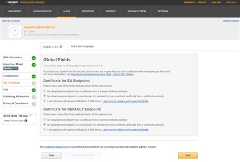 GitHub Tsandner Veeam Alexa Skill Veeam RestfulAPI Alexa Demo