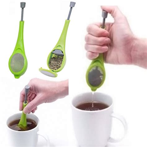 Tea Bag Squeezer Infuser Strainer Filter Plastic Silicone Loose Tea