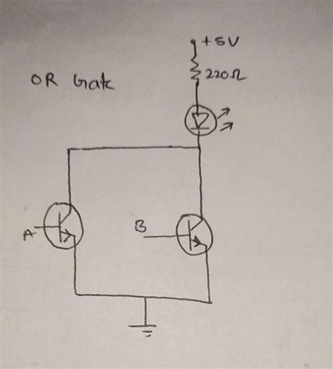 Logic Gates With Transistors On Breadboard Implement Logic Gates