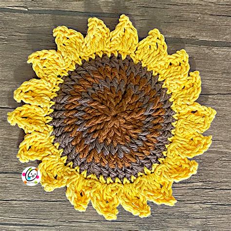 Ravelry Sunflower Scrubbies Pattern By Heidi Yates